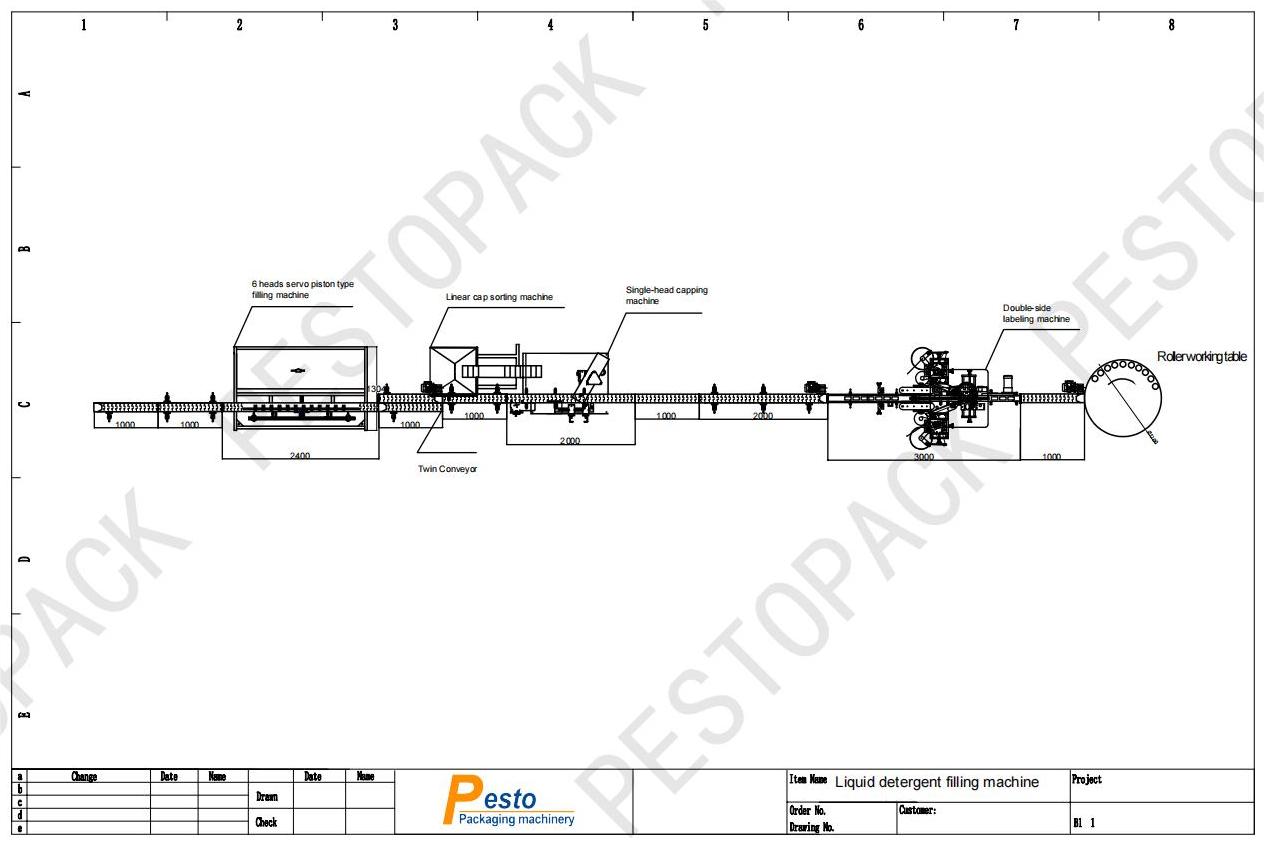 Liquid Detergent Filling Machine - PESTOPACK